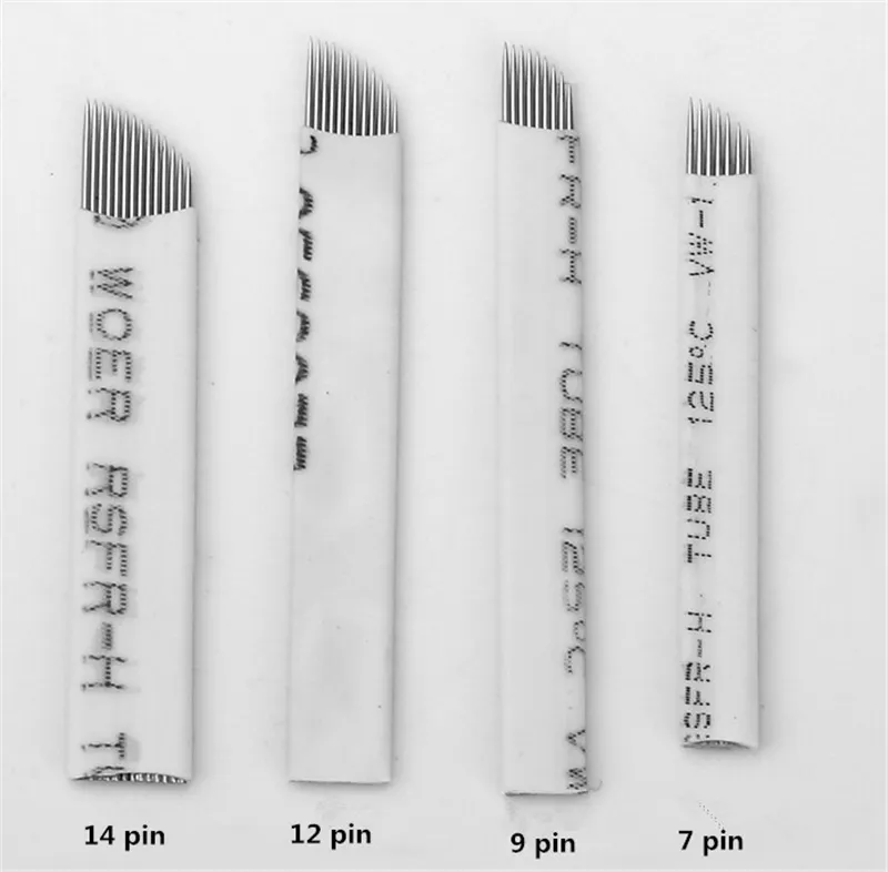 2024 Microblading Blades 18 Pin U Shape Permanent Makeup Eyebrow ...