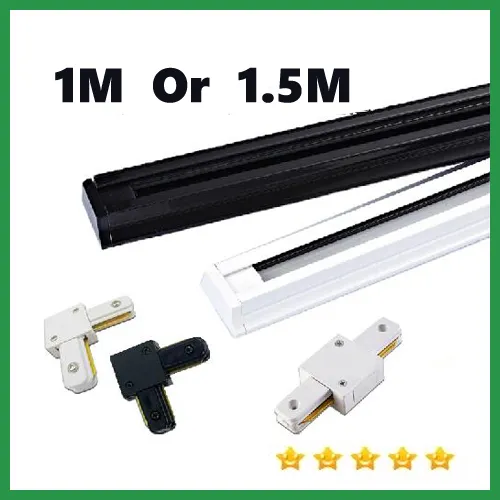Thick LED Track Light Extension Rod Fixture 1M Or 1.5M Length, AC 85v ...