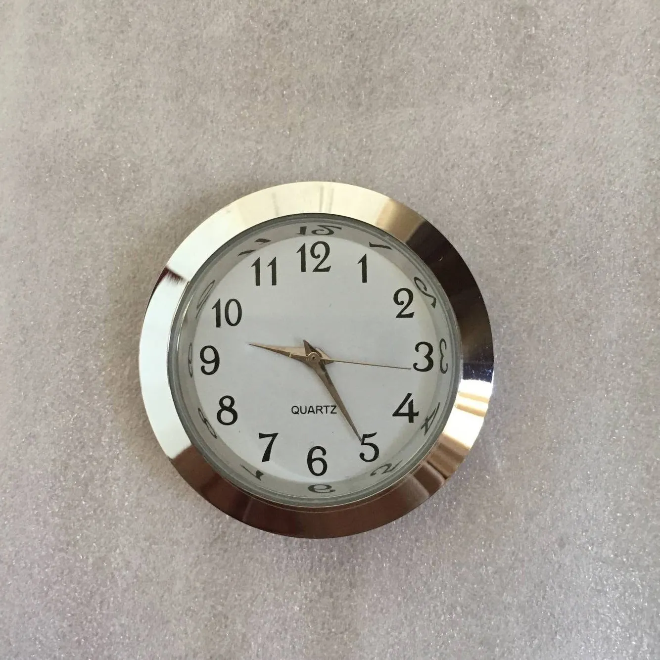 37mm Insert Clock - 1 7/16 Inch Chrome Bezel, Mini Clock Fit Up, Arabic ...