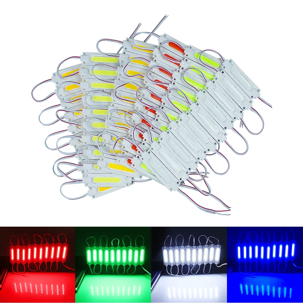 12V LED Light Bar Waterproof COB Module IP65 Injection Molded For DIY ...