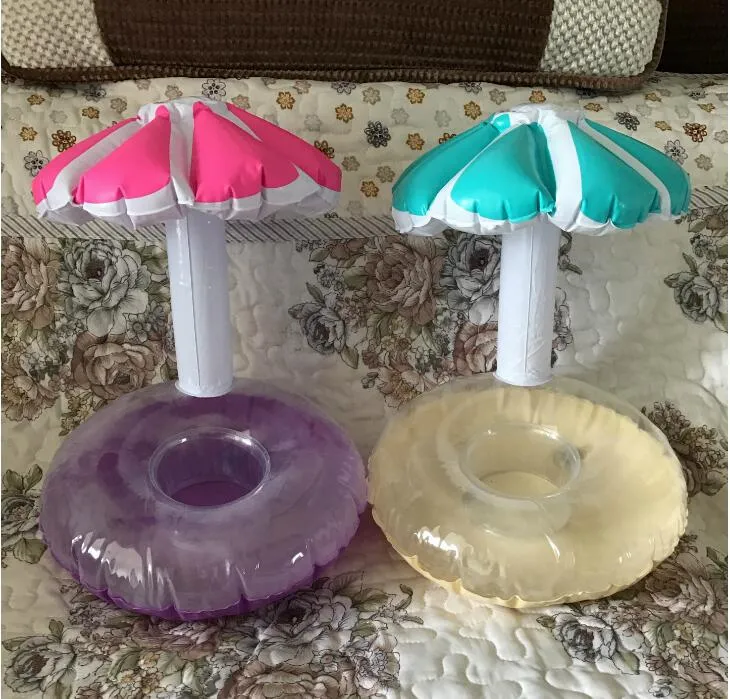 Beach Cup Holders Inflatable Water Toy Drink Floats Novelty Umbrella ...