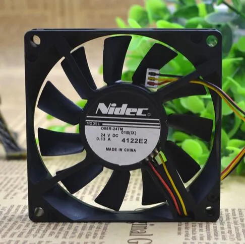 2024 Version 80mm Inverter Fan, NIDEC 8CM Cooling Fan 24V 0.13A, Ultra ...