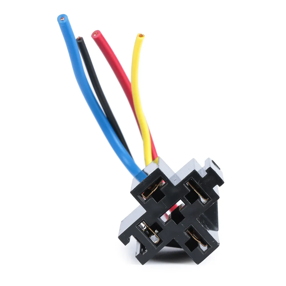 Universal 4P Relay Set 12V 80A SPST Fog Lamp Relay With 4 Pin + Socket ...