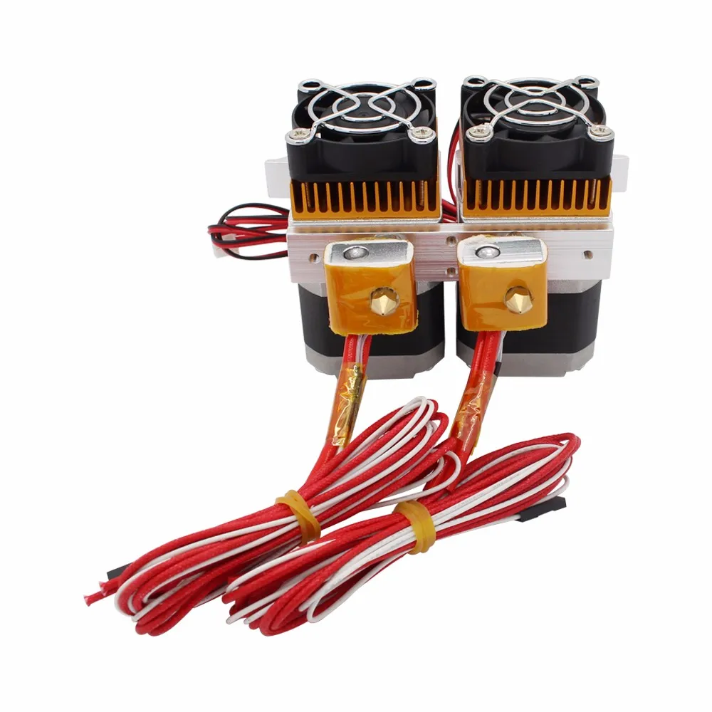 Makerbot MK8 Dual Head Nozzle With 04MM Extruder And Double Print Head ...