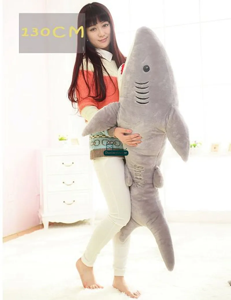 Dorimytrader 51 Giant Plush Shark Toy Soft Large Stuffed Animal Doll ...