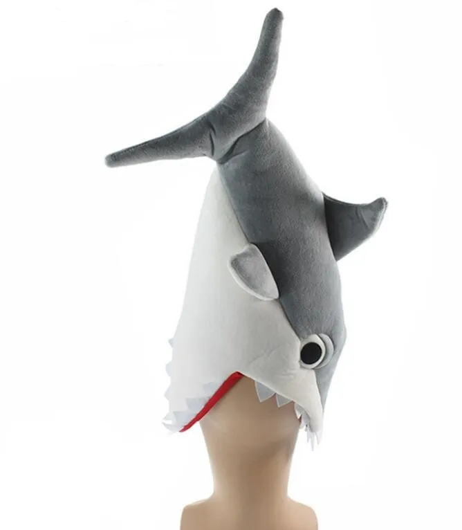 Novelty Shark Costume Hat Shark Hat Fish Cosplay Costume Hat Hallowmas ...