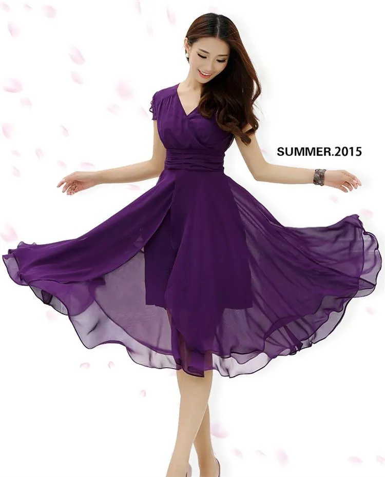 Plus Size Summer Dresses For Women Slim Fit Net... From Watchlove, $18. ...