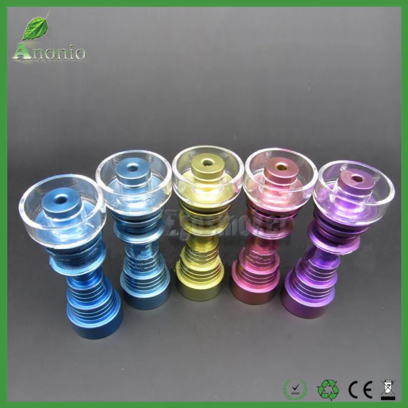 Anodized Colorful Gr2 Domeless Titanium Nail Smoking Accessory Quartz ...