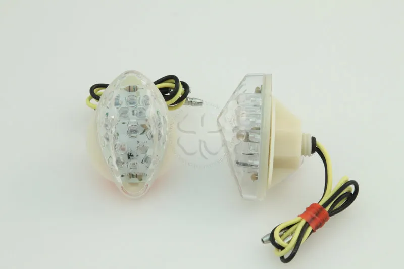 Flush Mount Clear Lens 15 Amber LED Turn Signal Light Blinker Indicators For Honda CBR 600RR ...