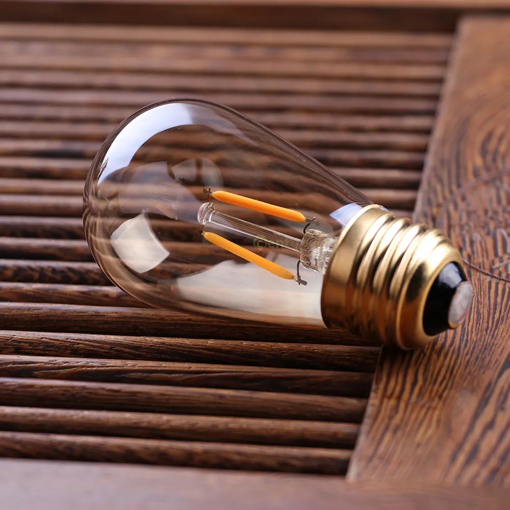 Amber Pendant Lamp, Edison Style LED Filament Bulb ST45 Amber Candle ...
