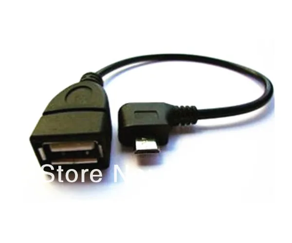 Micro USB Male To USB Female OTG Host Adapter Cable 90 Degree Micro USB ...