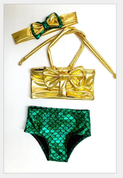 Cute Mermaid Bikini Little Mermaid Swimsuit Set For Girls 2016 New ...