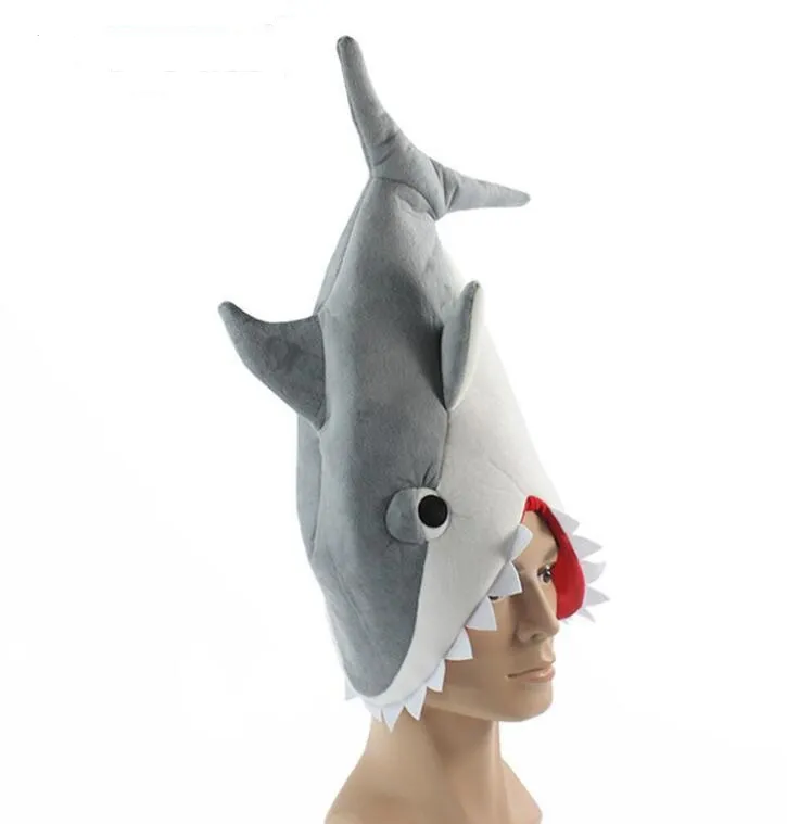 Novelty Shark Costume Hat Shark Hat Fish Cosplay Costume Hat Hallowmas ...
