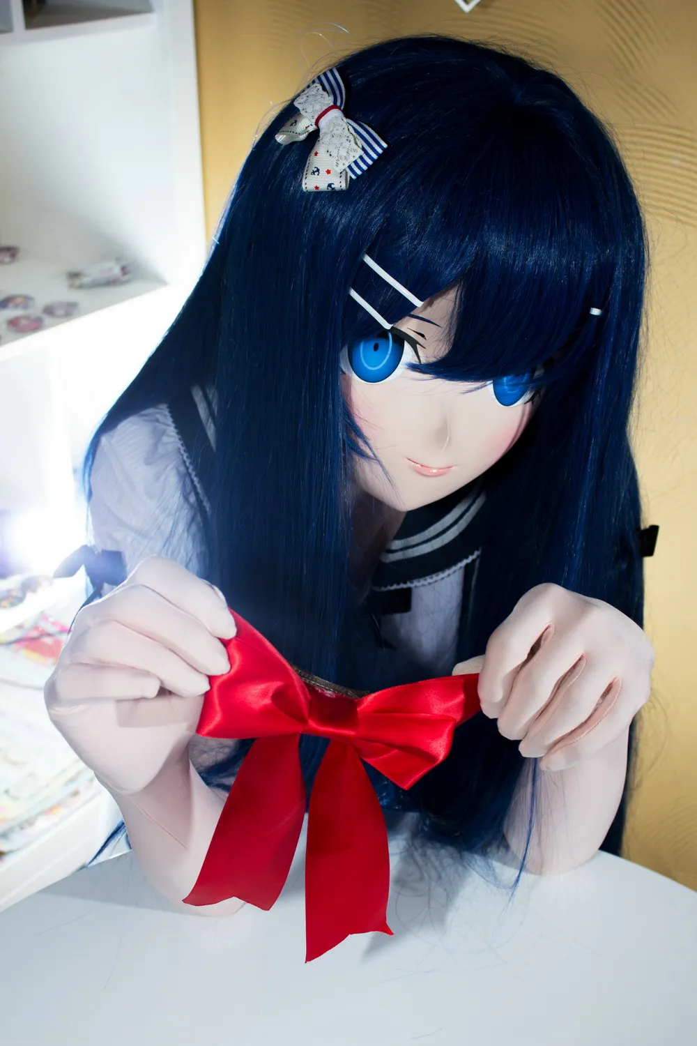 Handmade Silicone Rubber Ahegao Mask For Female Cosplay, Crossdresser ...