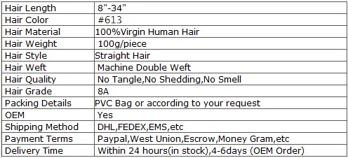 8A Cheap Brazilian Virgin 100% Hair Weft Weave Human Hair Extensions ...