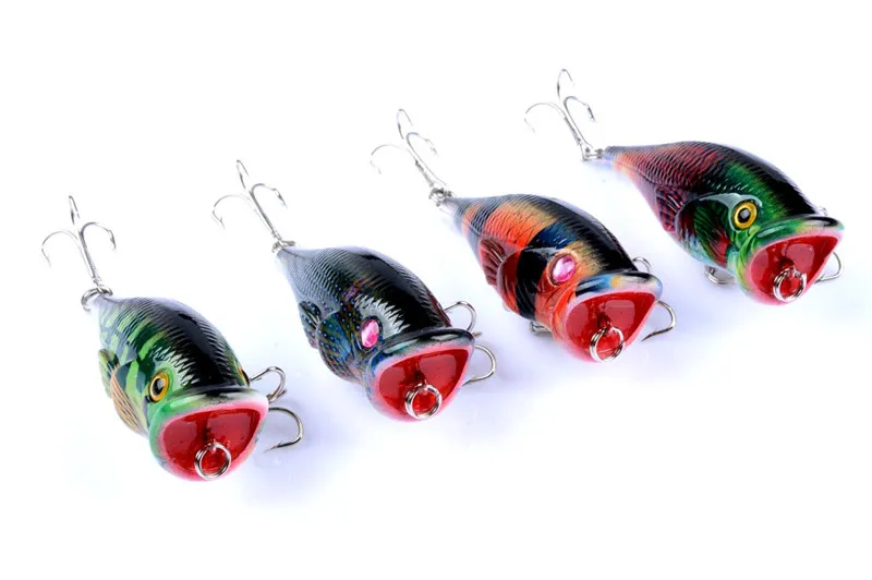 Colorful Painted Laser Popper Bait, 7.5cm 7.8g, Swimming Depth 0.2-0.6m ...