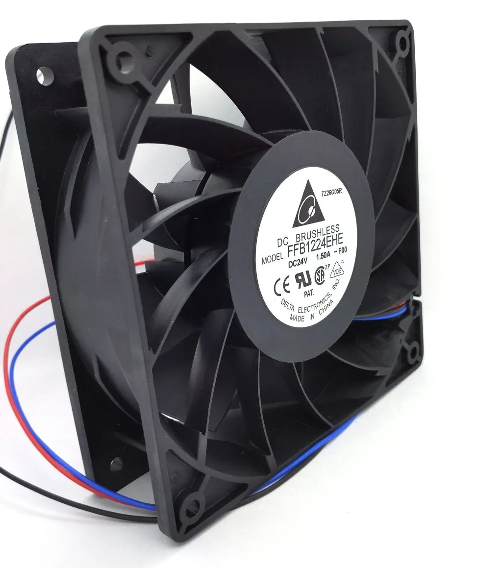 DELTA FFB1224EHE F00 120mm X 120mm X 38mm 24V 1.5A Cooling Fan High ...