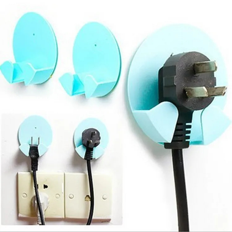 Multi-Purpose Power Cord Organizer - Wall Mount Plug Hook, Socket ...