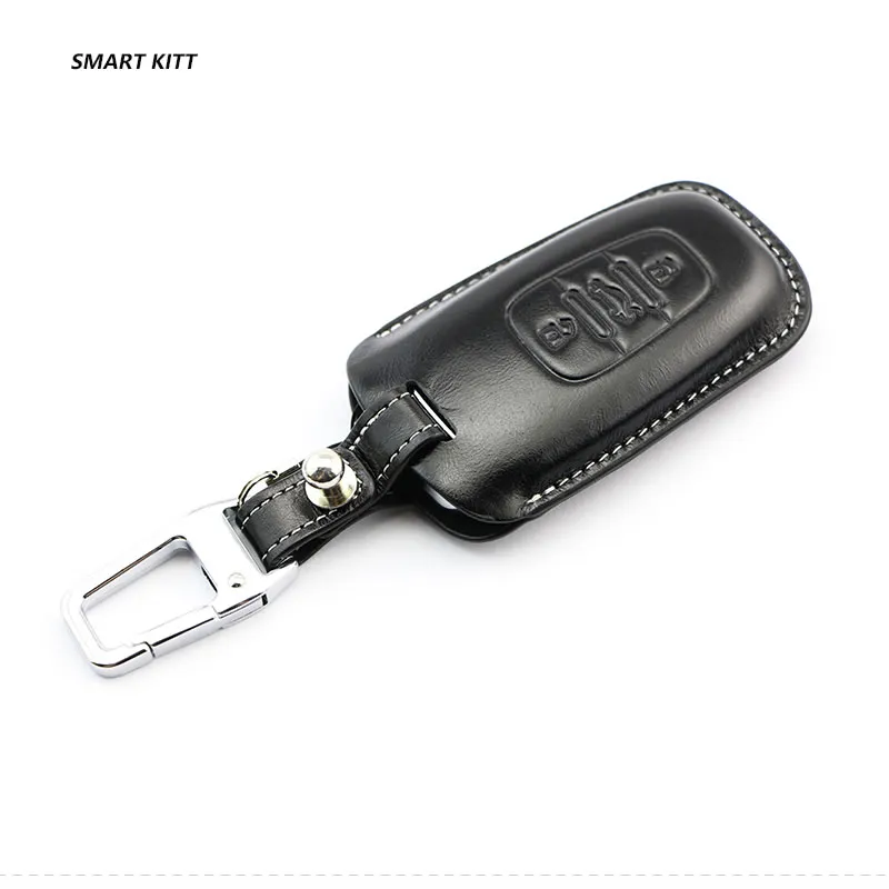 Audi Key Fob Cover Genuine Leather Car Key Case Wallet For A5 A8l A4l