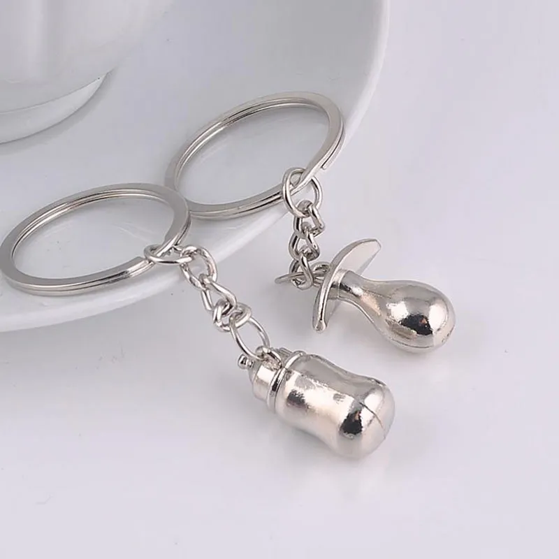 Pacifier Bottle Keychain: Miniature Baby Bottle Favors For Celebrations ...