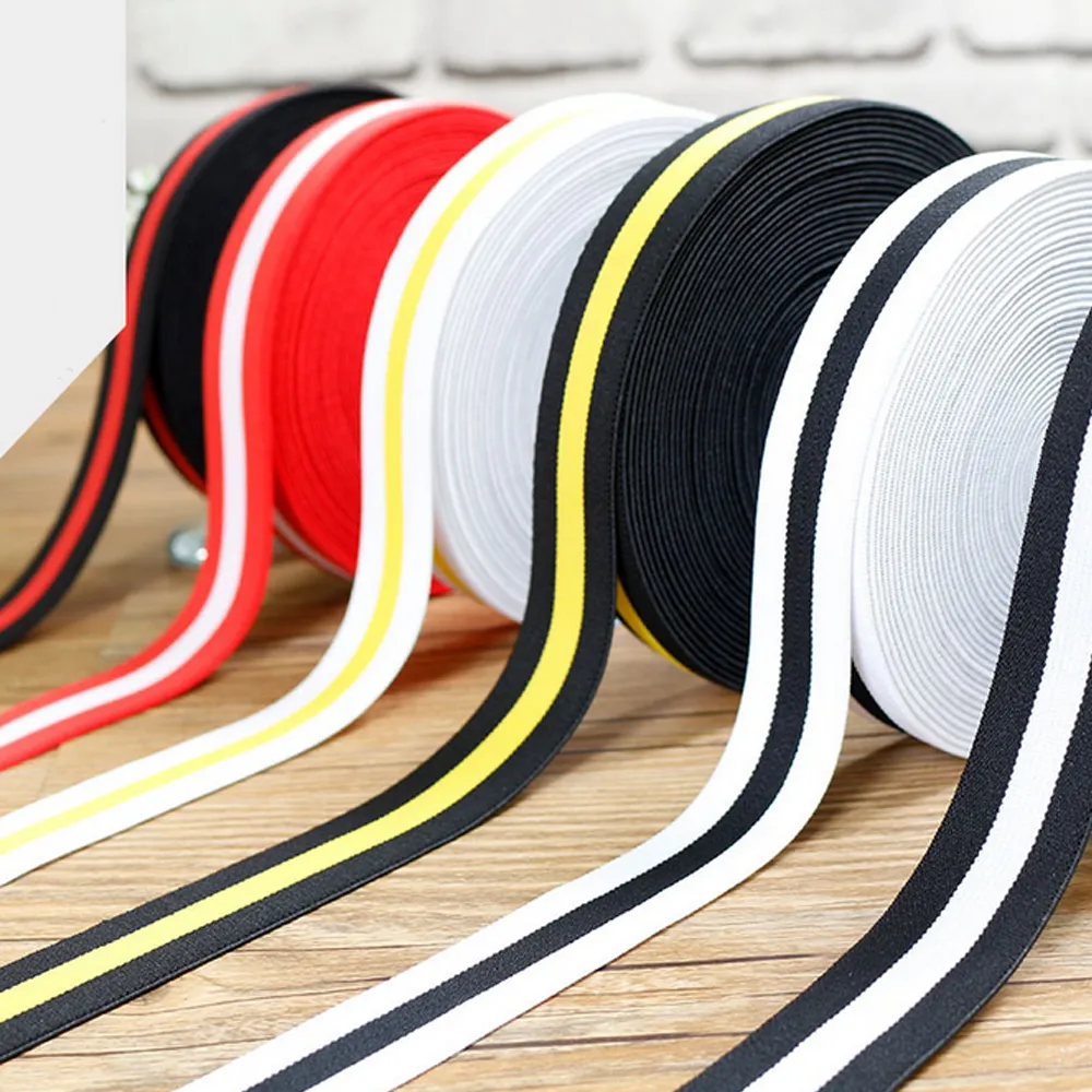 DHgate.com:Striped Crochet Ribbon, 2.5cm High Elastic Band Wide Flat ...