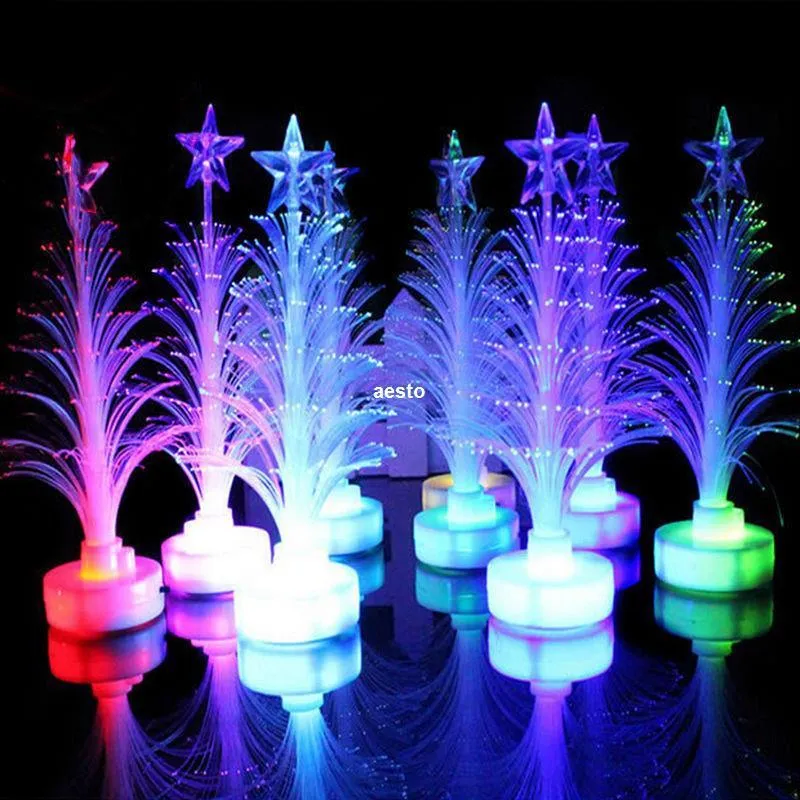 Mini USB Christmas Tree Lamp - Color Changing LED Xmas Tree Light for ...