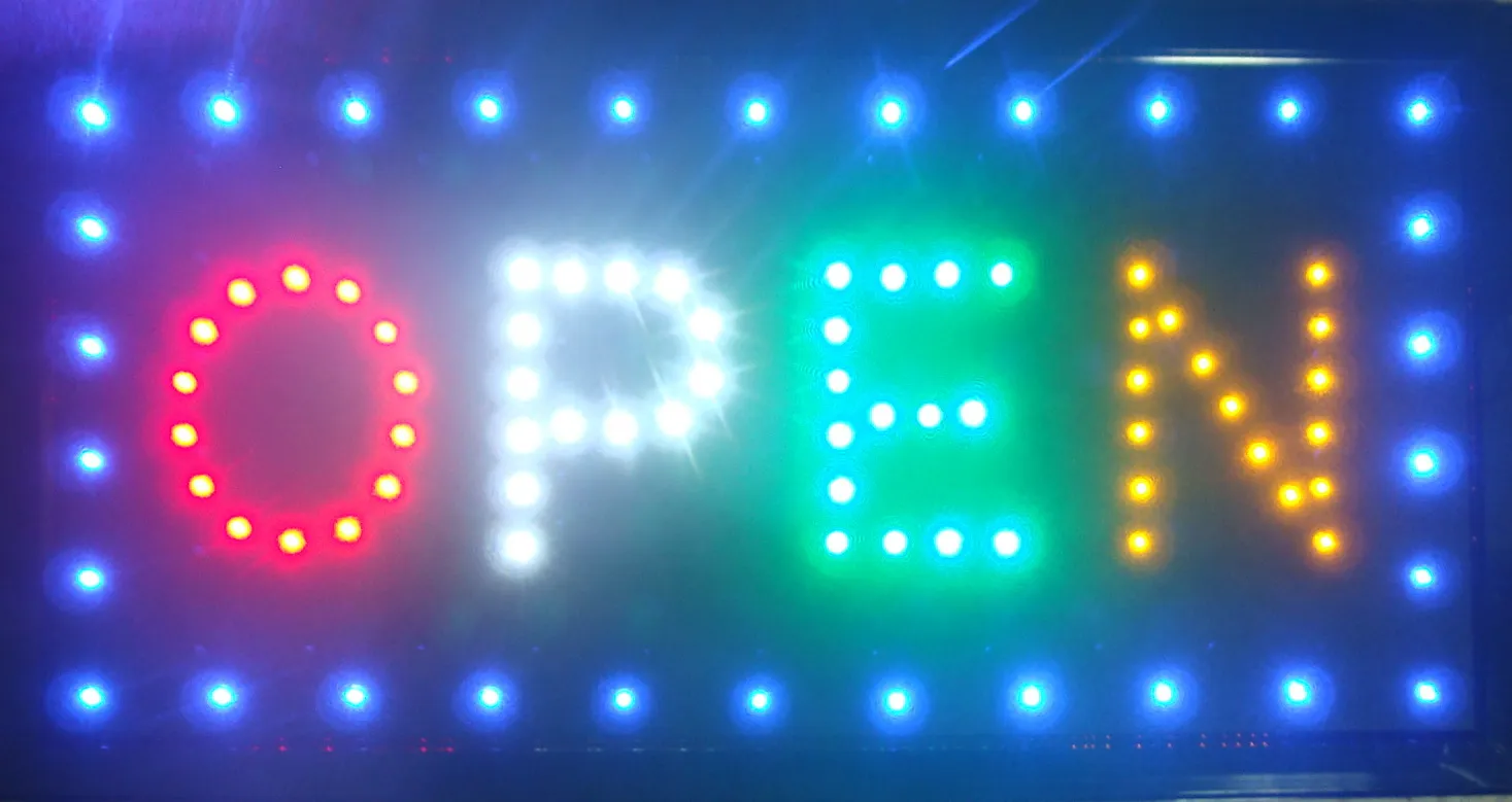 SparkyShop LED Sign Light: 48cmx25cmx2cm, Super Bright, Colorful ...