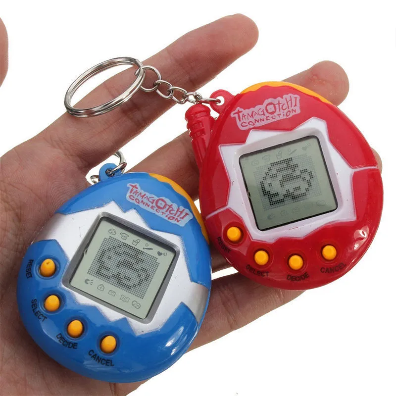 New Baby Electronic Pet Machine Key Ring Pendant Puzzle Game Console ...