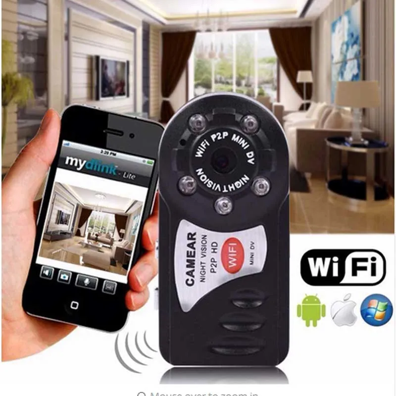 4K Mini Wifi Camera, Wireless IP Camcorder With Night Vision, Motion ...