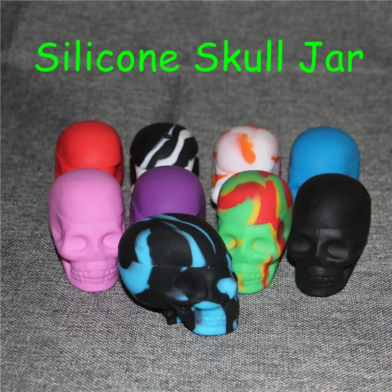 Ego Silicone Skull Jar Container For Oil Dab Wax BHO Jar Crumble Goo ...