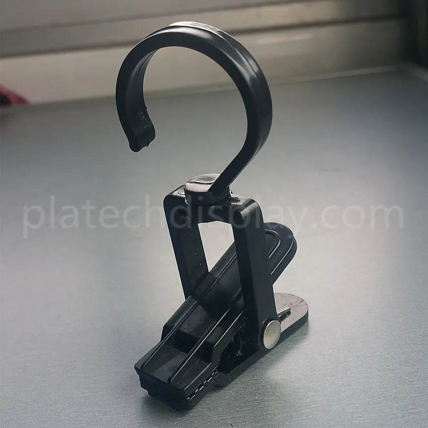 Wholesale Plastic POP Hanging Sign Display Clamps Rotatable Clips With ...