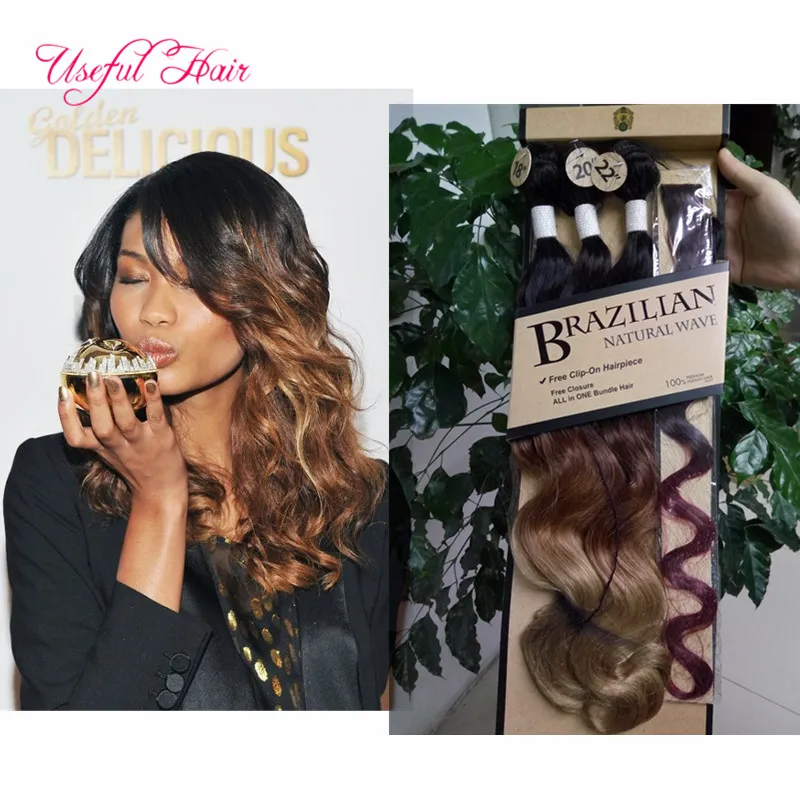 Premium Body Wave Hair Weaves - 220g Double Weft Extensions with Lace ...