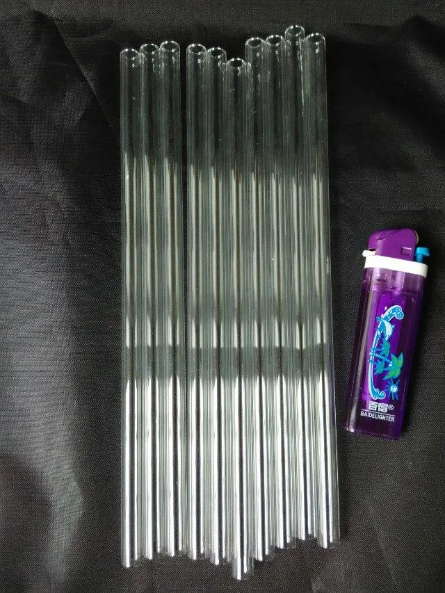 Wholesale Colorful Transparent Glass Straw Bong Accessories Curved ...