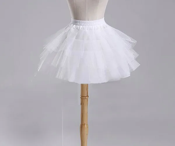 Children Petticoats For Wedding, 3 Layers Hoopless Short Crinoline ...