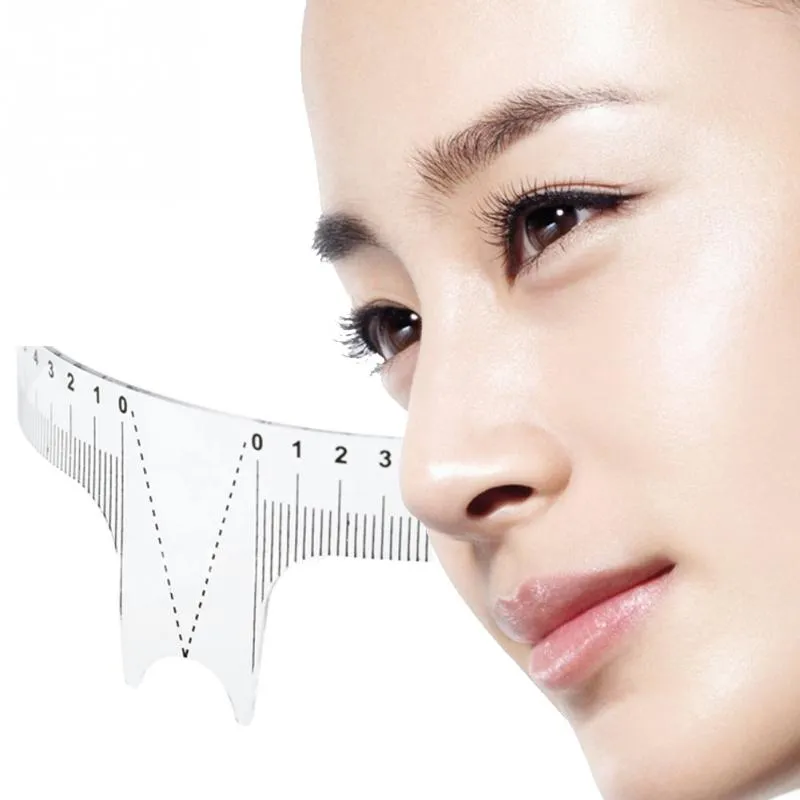 Precise Eyebrow Shaping Stencil Kit - Reusable Measuring Ruler for ...