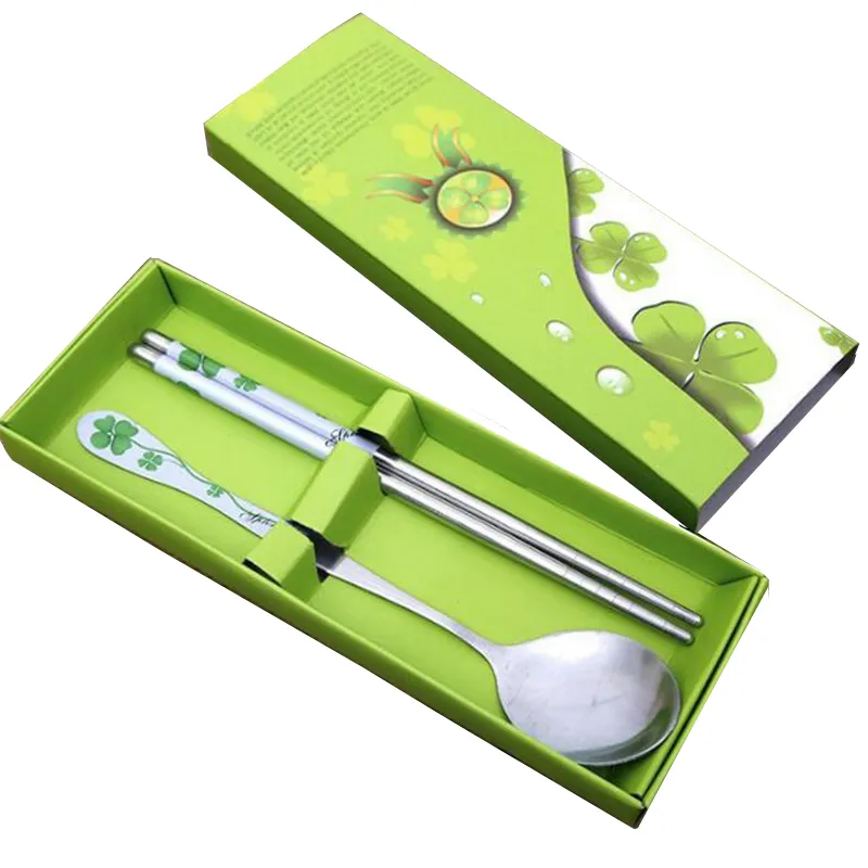 Wholesale Stainless Steel Reusable Chopsticks With Case Spoon Suit Gift ...