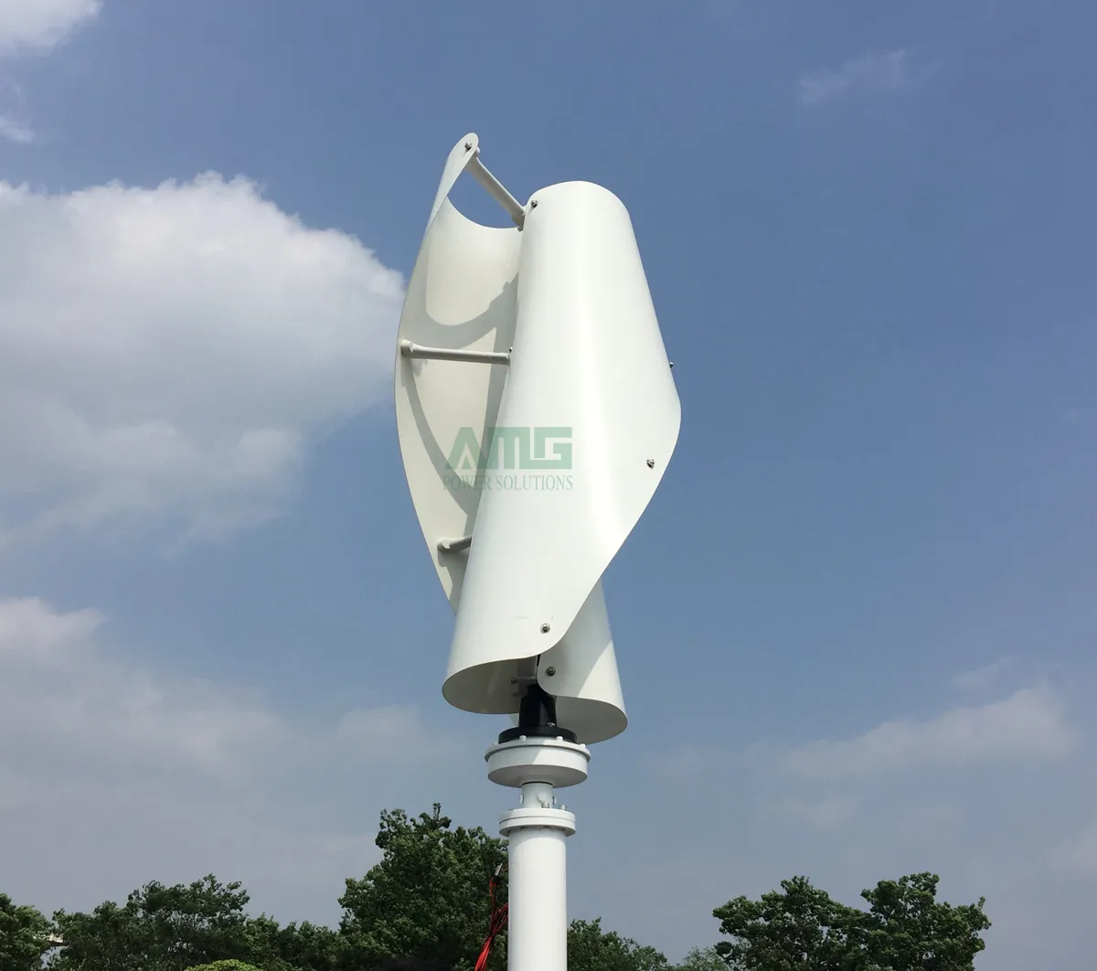 500W Vertical Axis Helix Wind Turbine Kit, Low RPM 1.3m/S Start Up Wind ...