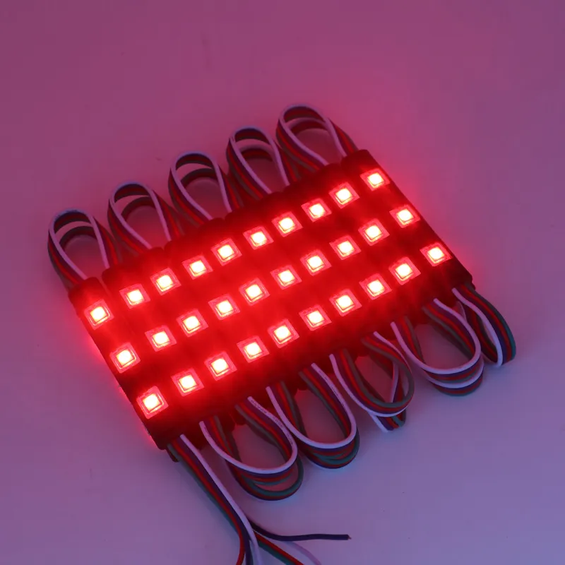 Waterproof RGB Addressable Led Module With Lens 3 SMD LEDs, 5050 Black ...