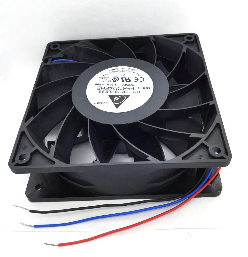 DELTA FFB1224EHE F00 120mm X 120mm X 38mm 24V 1.5A Cooling Fan High ...
