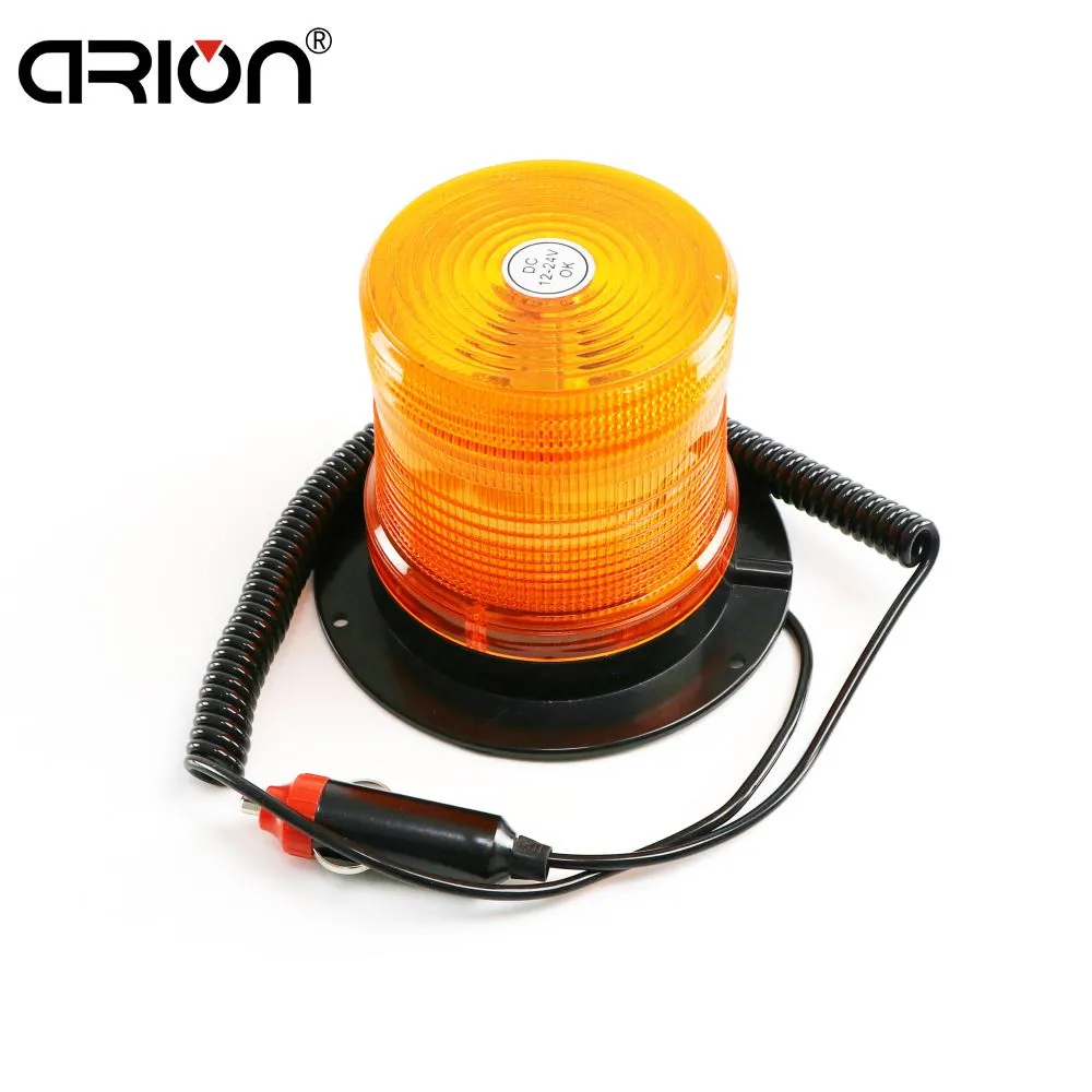 16 SMD LED Magnetic Mounted Emergency Beacon Strobe Light Yellow 12V ...