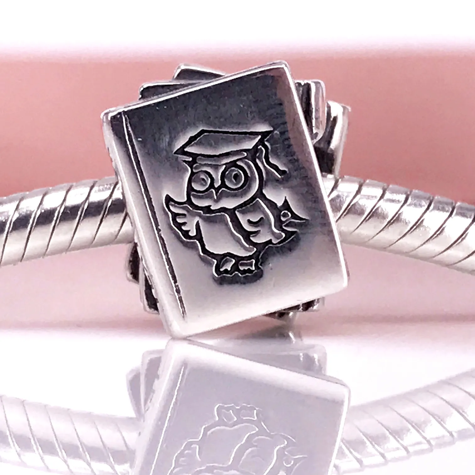 925 Sterling Silver Study Book Charm For Pandora Bracelet And Necklace ...