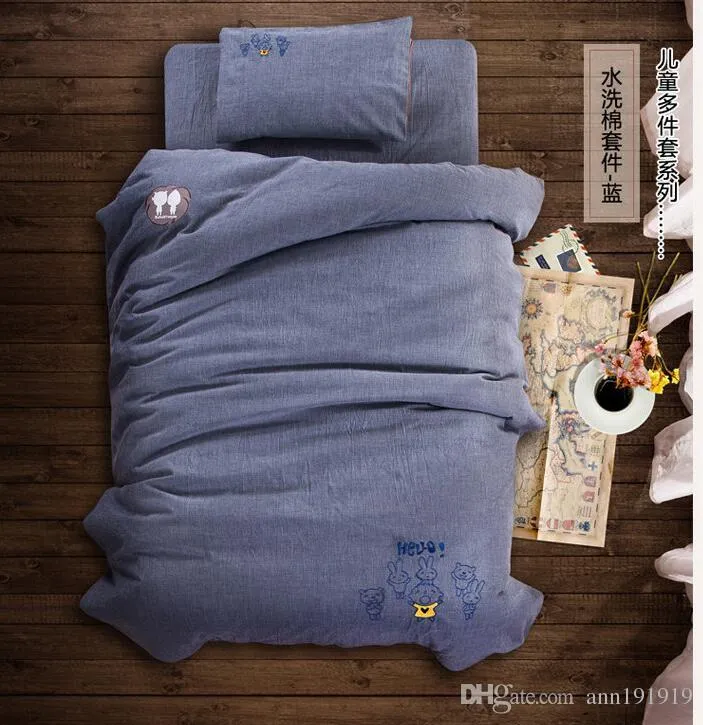 NURSERY BEDDING SETS FOR CHILDREN SOLID CUTE BABY KIDS BEDDING From ...