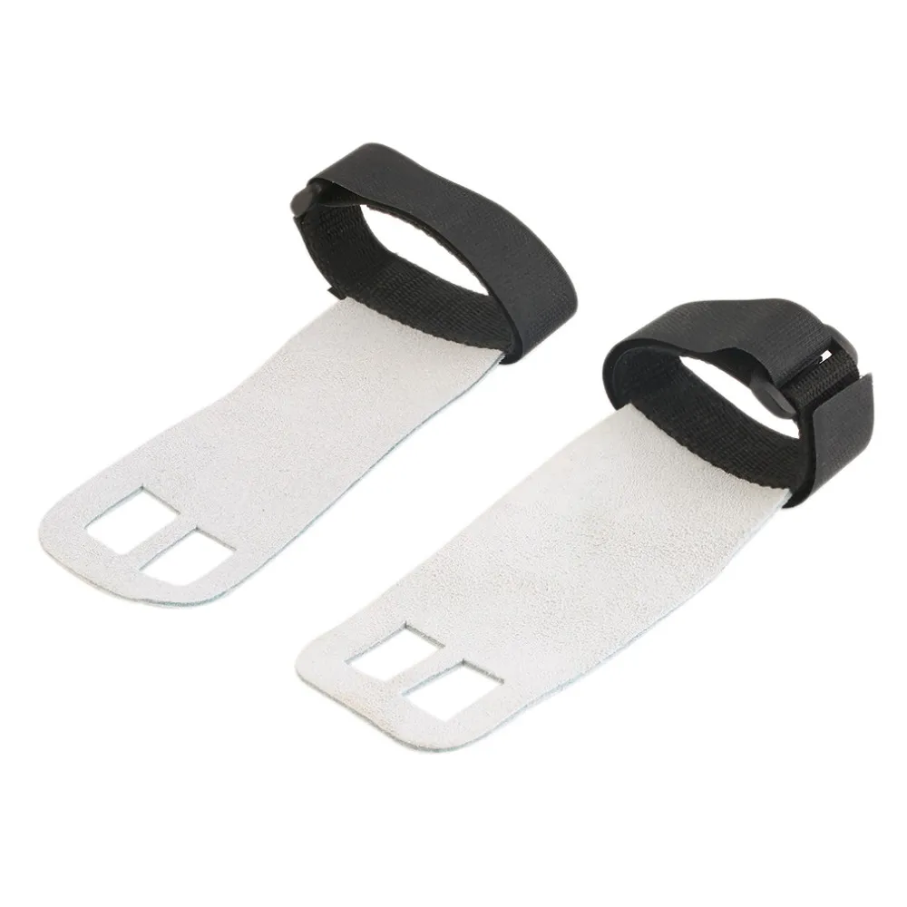 Weight Lifting Gloves Leather Palm Protectors Hand Guards For Barbell ...