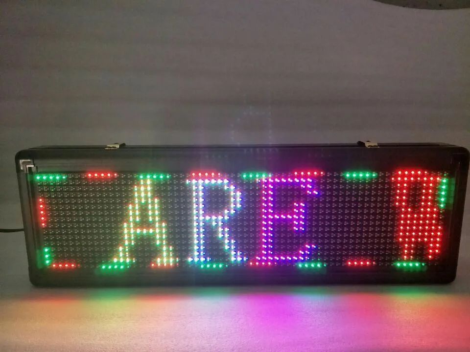 RGB Full Color Outdoor P10 DIP Programmable Led Sign Board For Business ...