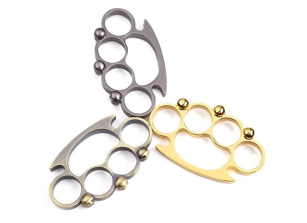 Newest Skull Brass Knuckle Dusters Self Defense Personal Security ...