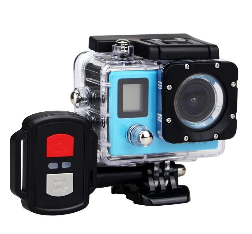 2.4G Remote H22R 4K Wifi Action Camera 2 Inch 170D Lens Dual Screen 30M ...