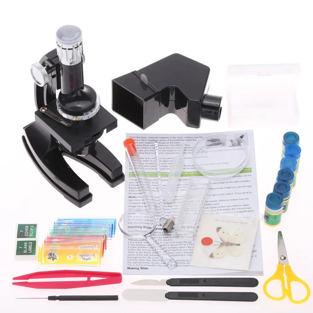 400x Microscope Educational Toy With Projector LED, 1200X Magnification ...