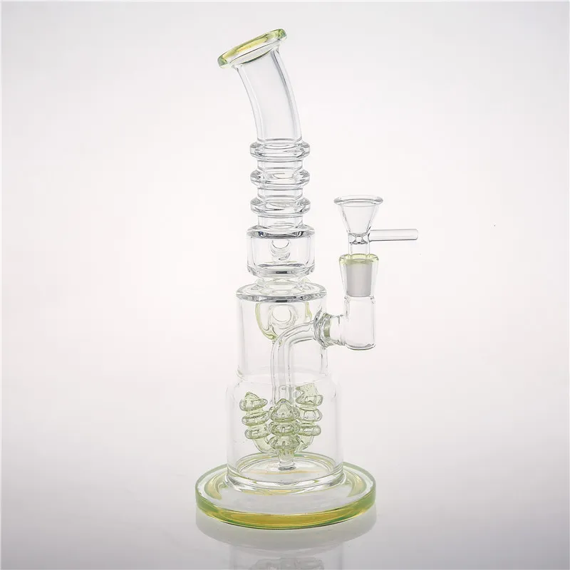 Dropshipping Graceful Straight Handheld Glass Bong With Fluorescent ...