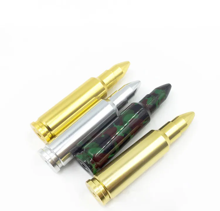 Wholesale Colours Bullet Aluminum Metal Smoking Pipe Mini Creative And ...
