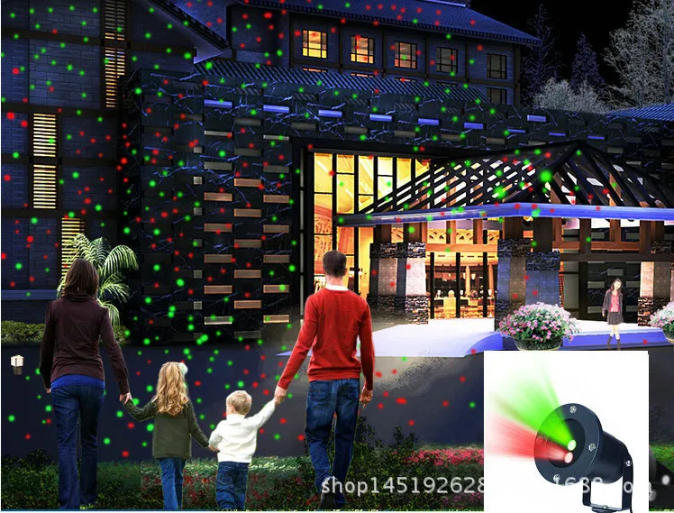 Outdoor Laser Tree Light Projector - Red & Green Patterns, Remote ...